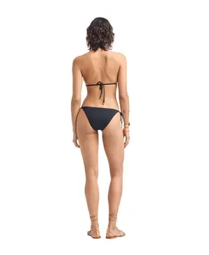 VITAMIN A Gia Triangle Bikini Top - Black