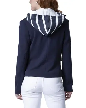 BLUE REVIVAL Kasey Nautical Hooded Blazer