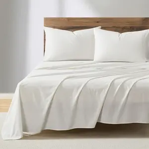 Dkny Vintage Washed Cotton 4-piece Sheet Set, Queen - Ivory