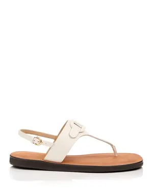 FERRAGAMO Siriana Thong Sandals - Mascarpone