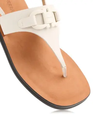 FERRAGAMO Siriana Thong Sandals - Mascarpone