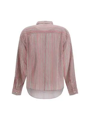 Isabel Marant Étoile Striped Button-up Shirt With Pocket Detail