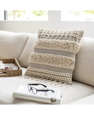 Livabliss Helena Decorative Pillow, 22l X 22w - Medium Gray