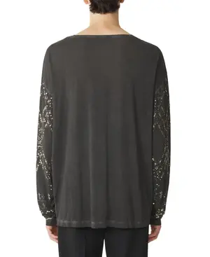 LANVIN Sequin And Bead Embellished Knitted Top