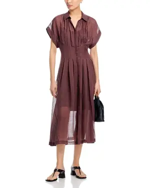 BOSS Davinata Midi Shirt Dress - Mocha