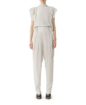 LANVIN Draped Charmeuse Pants