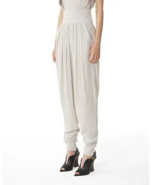 LANVIN Draped Charmeuse Pants