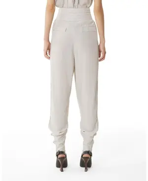 LANVIN Draped Charmeuse Pants