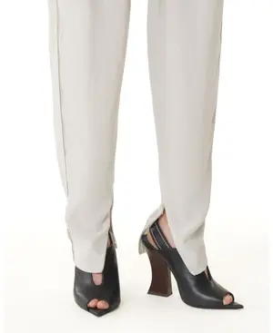 LANVIN Draped Charmeuse Pants