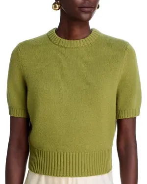 TOCCIN Elsie Short Sleeve Sweater - Cardamom