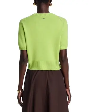 TOCCIN Elsie Short Sleeve Sweater - Lime