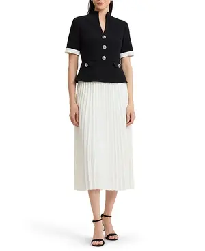 Ming Wang Pleated Day Dresses