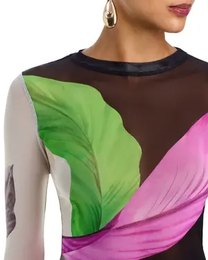 AFRM Kaylee Mesh Top - Summer Feathers