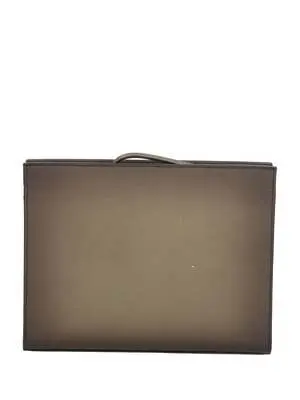 FERRAGAMO Gancini Pouch - Brown