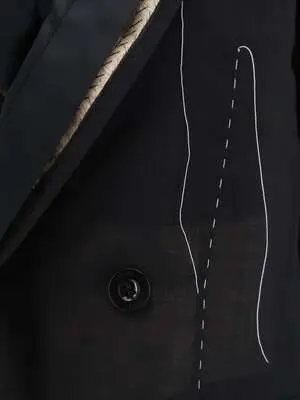 Sacai Silk And Organza Blazer