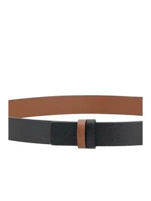 FERRAGAMO Reversible Gancini Buckle Leather Belt - Multicolor