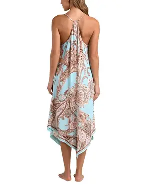 L'Agence Elisa Traditional Paisley Midi Cover-up Dress - Multi