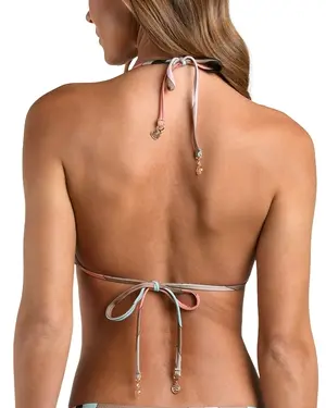 L'Agence Abstract Swirl Triangle Bikini Top