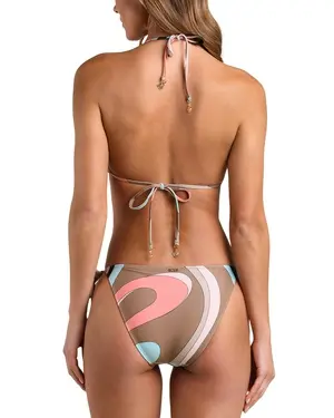 L'Agence Abstract Swirl Triangle Bikini Top