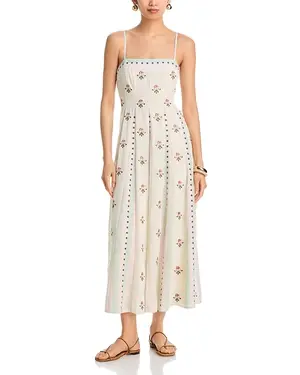 Aqua Embroidered Dresses