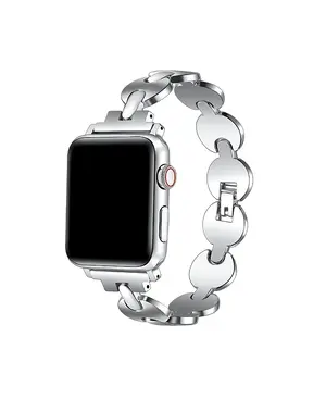 POSH TECH Sunny Metal Link Band For Apple Watch - Silver