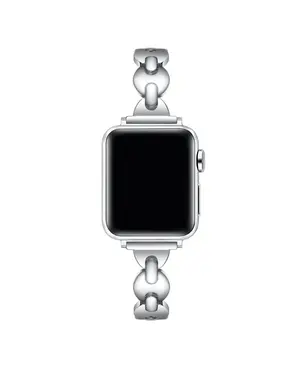 POSH TECH Sunny Metal Link Band For Apple Watch - Silver
