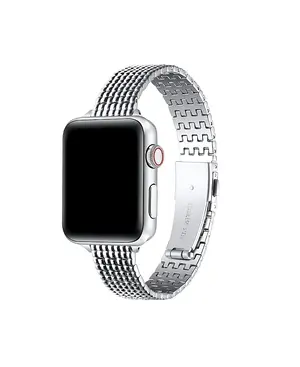 POSH TECH Brooklyn Stainless Steel Band For Apple Watch - Silver