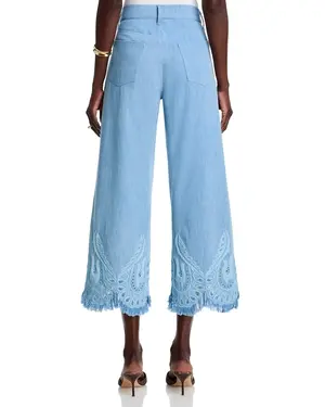 Kobi Halperin Marigold Embroidered Cotton Pants