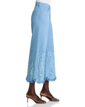 Kobi Halperin Marigold Embroidered Cotton Pants