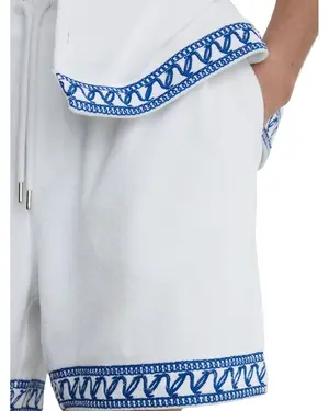 REISS Yuma Embroidered Toweling Shorts