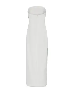 MILLY Clara Embellished Maxi Dress With Palm Tree Print - White Multi