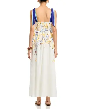 LAYERED WITH LOVE Printed Maxi Dress