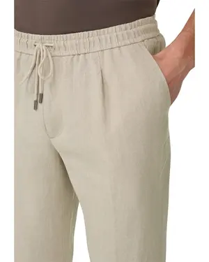 Boggi Milano City Linen Trouser Pants - Sand