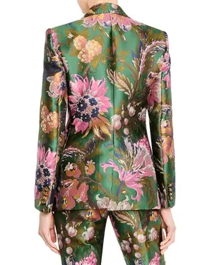 Etro Floral Peak Lapel Fitted Jacket