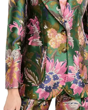 Etro Floral Peak Lapel Fitted Jacket