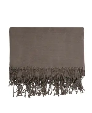 ETTITUDE Cleanbamboo Cashmere Woven Throw Blanket, One Size - Graphite