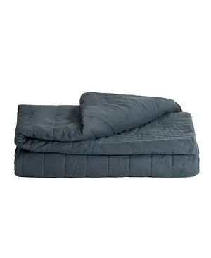 ETTITUDE Cleanbamboo Hemp Linen+ Coverlet, Full/queen - Ink