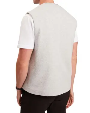 Ted Baker London Fleece Zip Front Sweater Vest