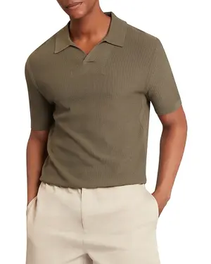 Ted Baker London Aindrea Stitch Detail Polo Shirt - Khaki
