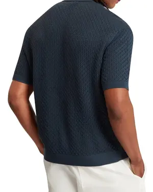 Ted Baker London Domati Relaxed Fit Diamond Crochet Polo Shirt