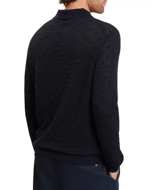 Ted Baker London Osaka Interlock Stitch Polo Shirt - Navy