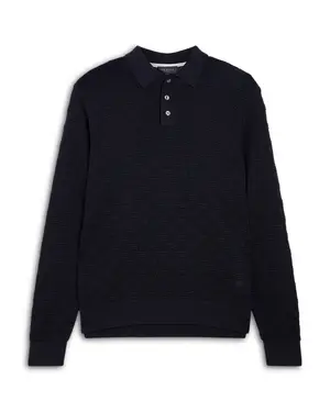 Ted Baker London Osaka Interlock Stitch Polo Shirt - Navy