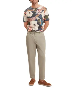 Ted Baker London Dowlle Linen Blend Floral T-shirt - Multicolor