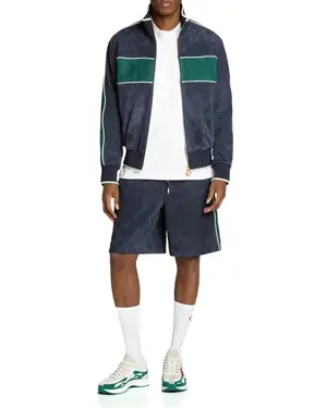 Casablanca Stand Collar Bold Stripe Track Jacket