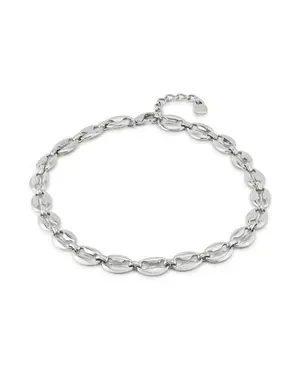 UNODE50 Sterling -plated Metal Alloy Link Necklace
