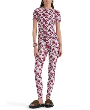 La DoubleJ Magica Leggings - Eclipse Bordeaux