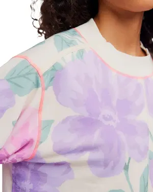 Free People Summer Loving Floral Print Sweatshirt