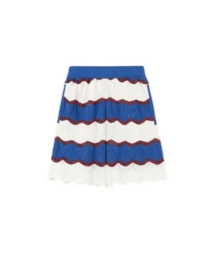 La DoubleJ Textured Zigzag Knit Shorts