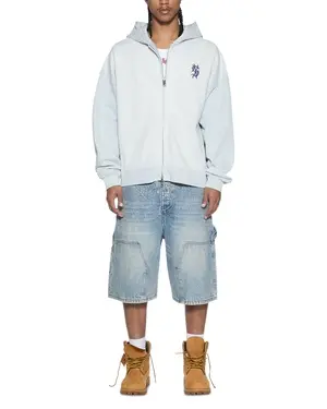 Ksubi Effect Ekcess Zip Logo Graphic Hoodie