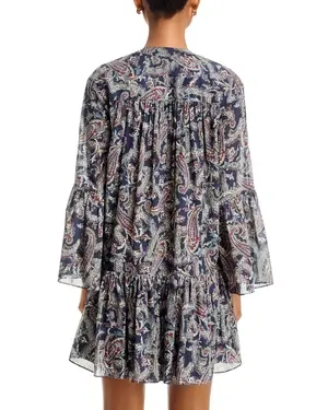 Veronica Beard Novessa Paisley Print Cotton Dress